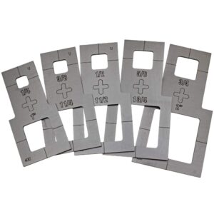 plasma stencil - square cutter guide - 5 pc. kit - .430"