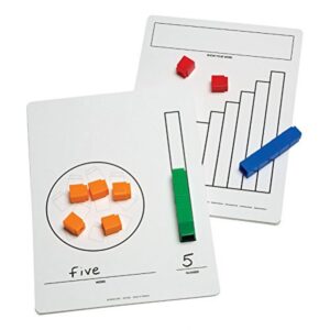 didax educational resources write-on/wipe-off unifix cube mats