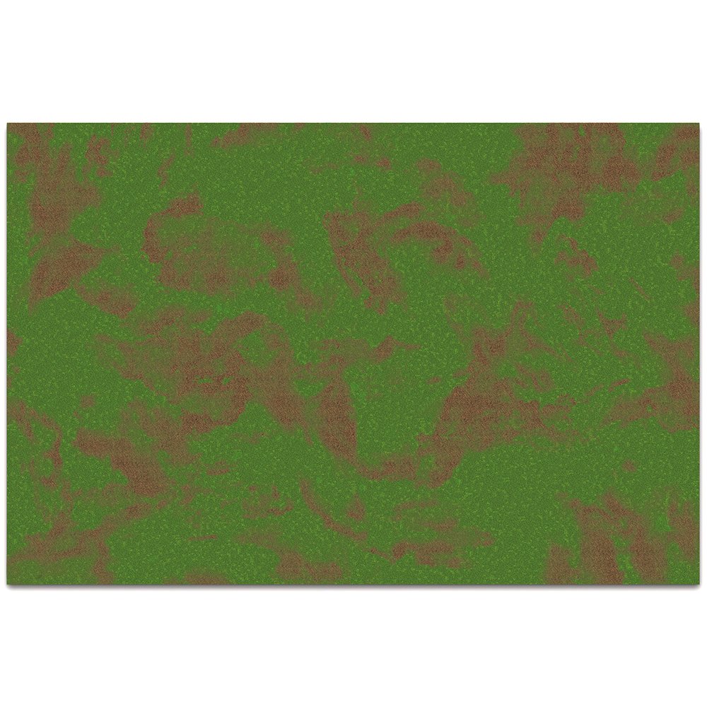 Stratagem 6' x 4' Open Field Grass Terrain Neoprene Tabletop Wargaming Grass Field Battlemat with Carrying Case