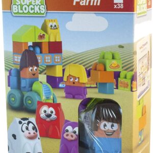 Miniland Educational - Super Blocks Set - Farm Playset