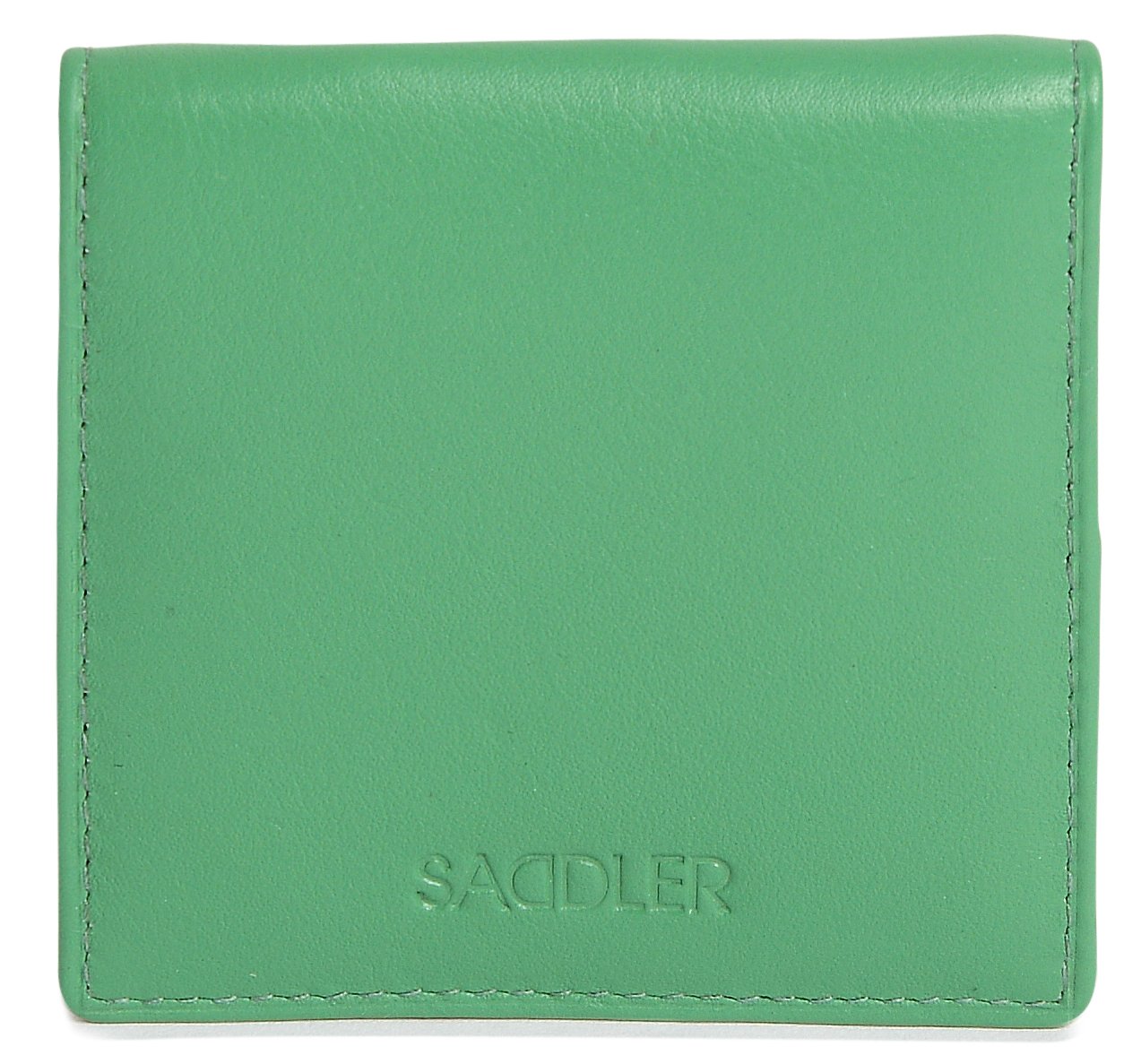 SADDLER Womens Luxurious Leather Mini Coin Tray Purse | Designer Ladies Change Pouch |Gift Boxed - Green