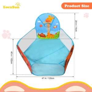 EocuSun Kids Ball Pit Ball Tent Pop up Children Baby Toy Toddler Ball Pit for Indoor Outdoor Play, Balls Not Included (1)