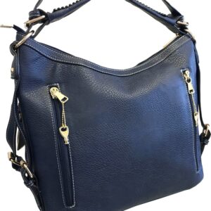 Cross Body Gun Concealment Purse Left/Right Hand 8007 BLUE