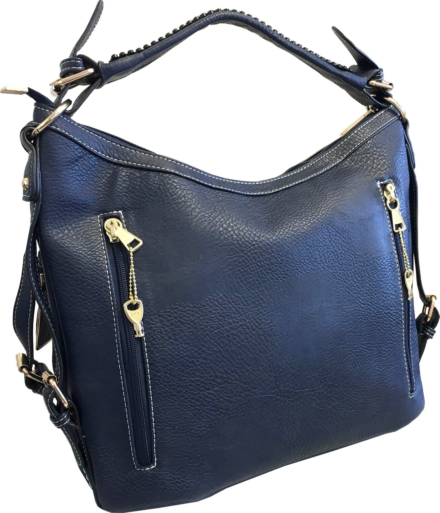 Cross Body Gun Concealment Purse Left/Right Hand 8007 BLUE