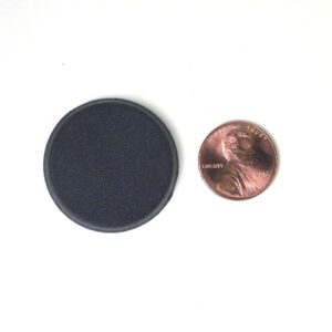 Hedral Value Pack of 20-32MM Round Black Miniature Model Bases for Tabletop or Miniature Wargames