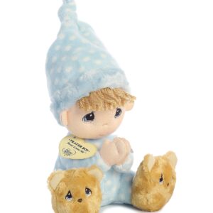 Aurora® Inspirational Precious Moments™ Precious Prayer Boy Stuffed Animal - Cherished Memories - Enduring Comfort - Blue 9.5 Inches