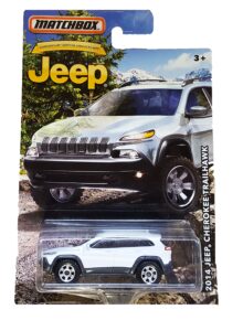 matchbox limited edition jeep anniversary edition white 2014 jeep cherokee trailhawk die-cast