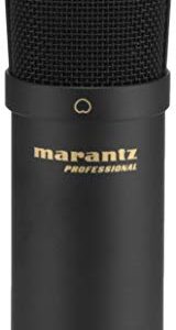 Marantz Professional MPM-1000U | Large Diaphragm USB Condenser Microphone for Podcasting & Recording, Including USB Cable & Mic Clip, Black