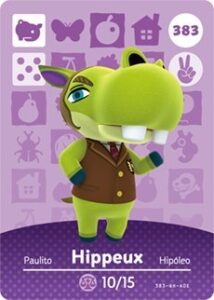 hippeux - nintendo animal crossing happy home designer series 4 amiibo card - 383