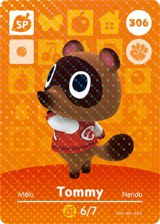 Tommy - Nintendo Animal Crossing Happy Home Designer Series 4 Amiibo Card - 306