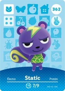 static - nintendo animal crossing happy home designer series 4 amiibo card - 362