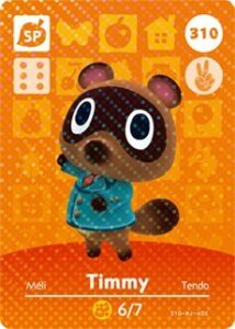 timmy - nintendo animal crossing happy home designer series 4 amiibo card - 310