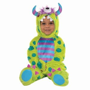 amscan 845938 baby monster mash costume deluxe, green, 12-24 months