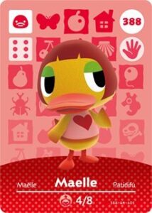 maelle - nintendo animal crossing happy home designer series 4 amiibo card - 388