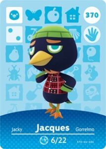 jacques - nintendo animal crossing happy home designer series 4 amiibo card - 370