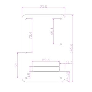 KAISH ST/Strat Style Standard Guitar Back Plate ST Tremolo Trem Cover for USA Strat/Stratocaster Black 3 Ply