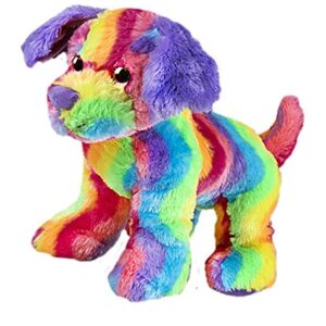 Cuddly Soft 16 inch Stuffed Rainbow Stripe Dog...We Stuff 'em...You Love 'em!