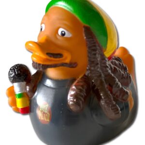 CelebriDucks - One Pond Rasta - Floating Rubber Ducks - Collectible Bath Toy Gift for Kids & Adults of All Ages