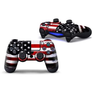 skinown usa flag sticker vinly decal cover for sony playstation 4 dualshock wireless controller