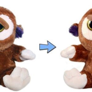 William Mark Feisty Pets Grandmaster Funk Adorable Plush Stuffed Monkey that Turns Feisty with a Squeeze