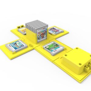 PDP Gaming Pop and Display Question Block Collapsible Flat Storage For Up To 10 Games: Yellow - 3DS