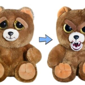 Feisty Pets Sir Growls-A-Lot- Plush Stuffed Bear that Turns Feisty with a Squeeze, 8.5"