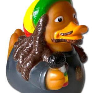 CelebriDucks - One Pond Rasta - Floating Rubber Ducks - Collectible Bath Toy Gift for Kids & Adults of All Ages