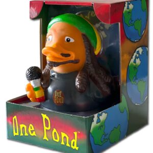 CelebriDucks - One Pond Rasta - Floating Rubber Ducks - Collectible Bath Toy Gift for Kids & Adults of All Ages