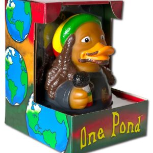 CelebriDucks - One Pond Rasta - Floating Rubber Ducks - Collectible Bath Toy Gift for Kids & Adults of All Ages