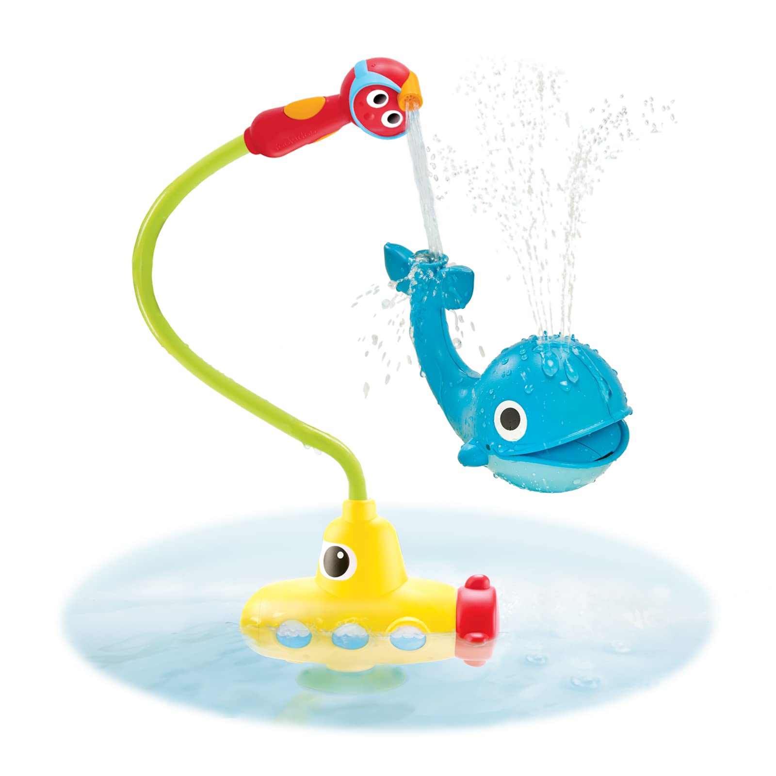 Yookidoo Baby Bath Toy (Ages 1-3)- Submarine Spray Whale With Hand Pump and Hose - Mold Free Battery Operated Toddler Water Toy with Easy to Grip Hand Shower- Make Bath Time Magical For Infants & Baby