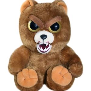 Feisty Pets Sir Growls-A-Lot- Plush Stuffed Bear that Turns Feisty with a Squeeze, 8.5"