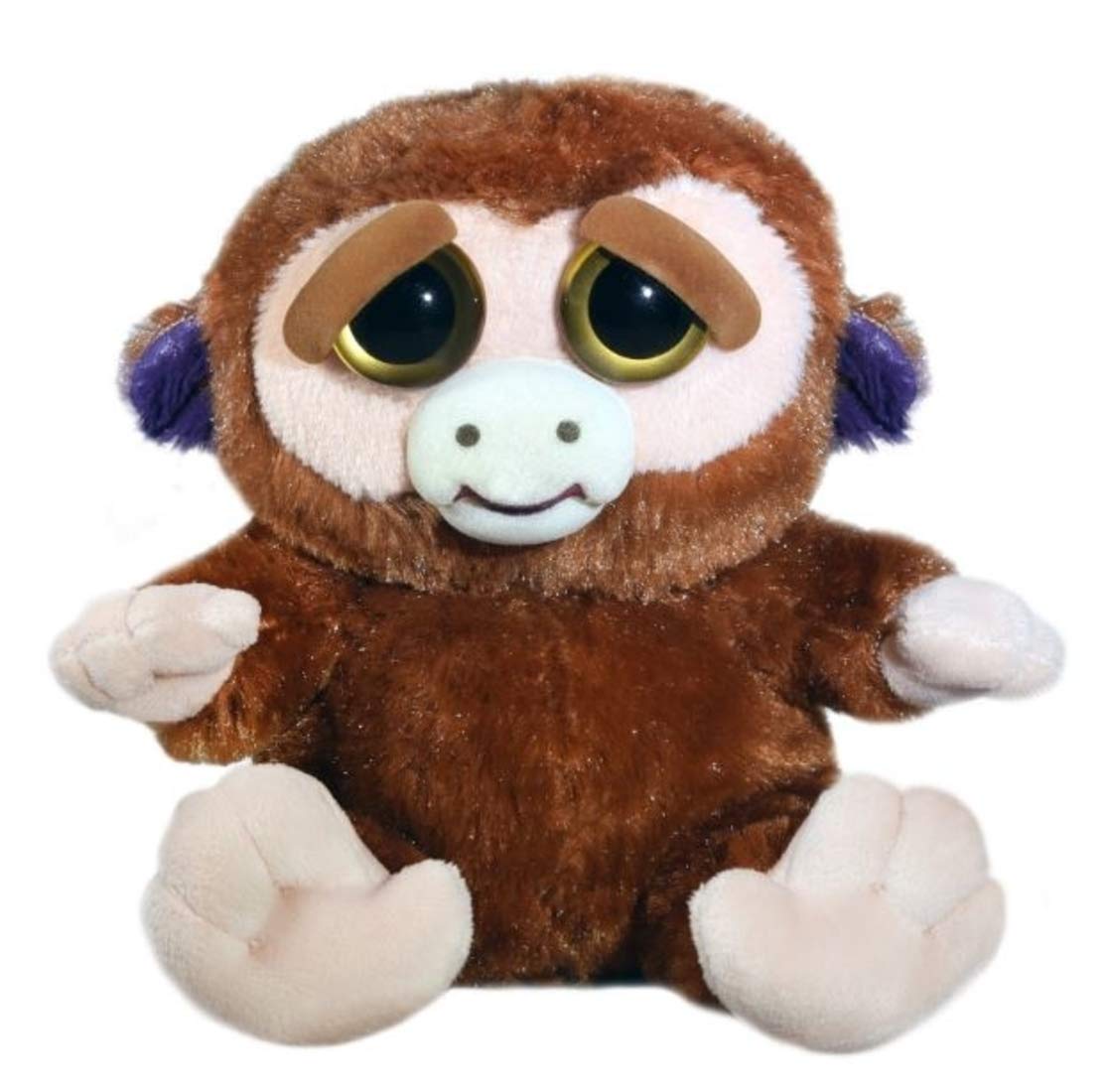 William Mark Feisty Pets Grandmaster Funk Adorable Plush Stuffed Monkey that Turns Feisty with a Squeeze