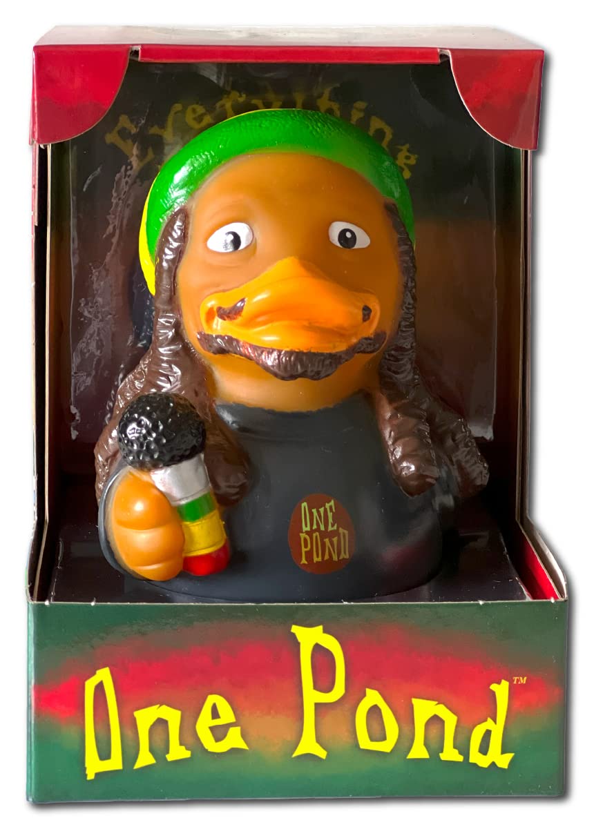 CelebriDucks - One Pond Rasta - Floating Rubber Ducks - Collectible Bath Toy Gift for Kids & Adults of All Ages