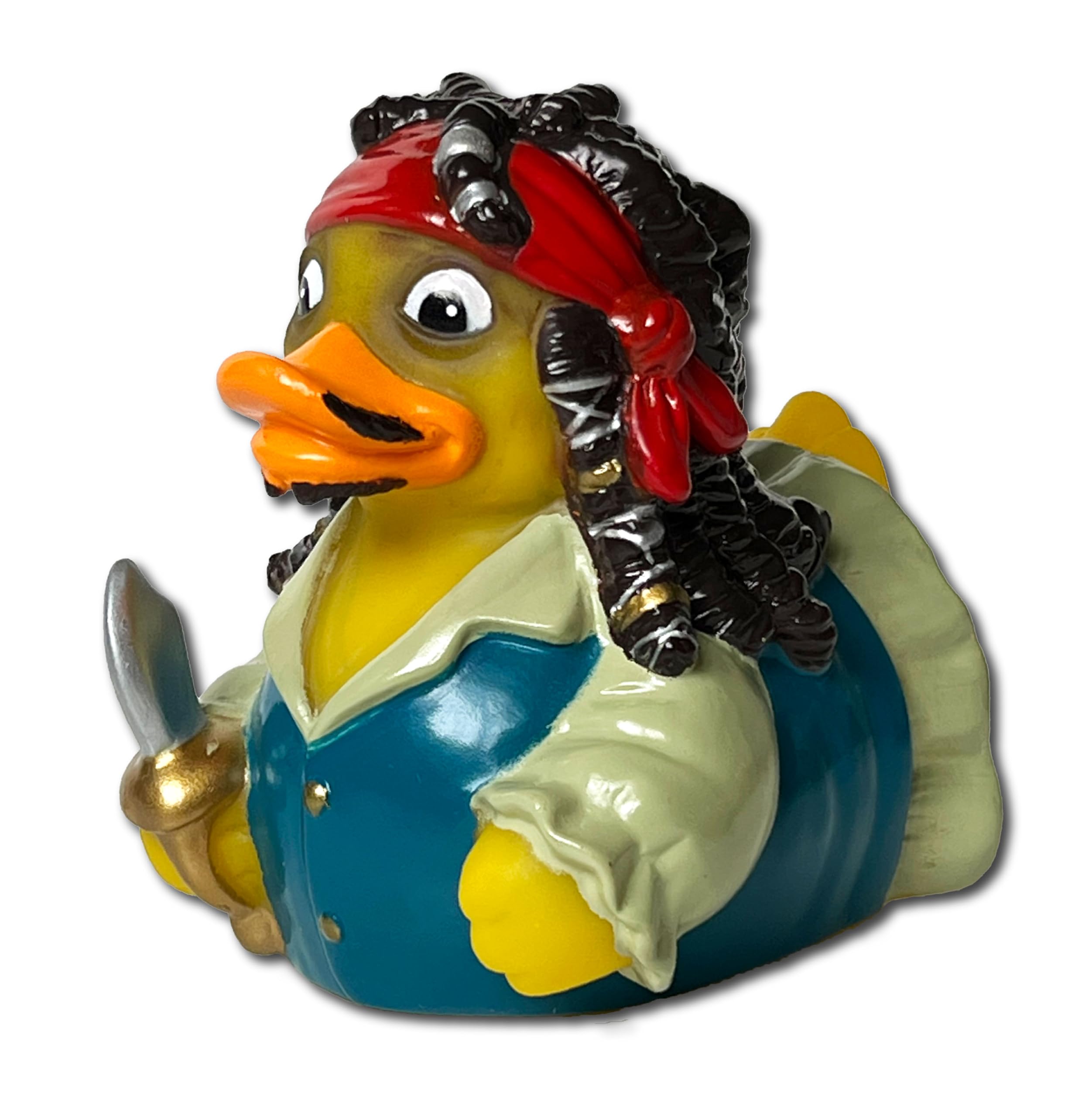 CelebriDucks - Captain Quack Mallard - Floating Rubber Ducks - Collectible Bath Toys Gift for Kids & Adults of All Ages