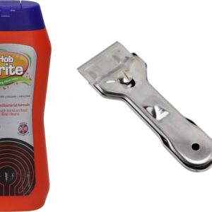 Hob Brite Genuine Oven Cooker Ceramic Cream Cleaner 300ml & Scraper Kit