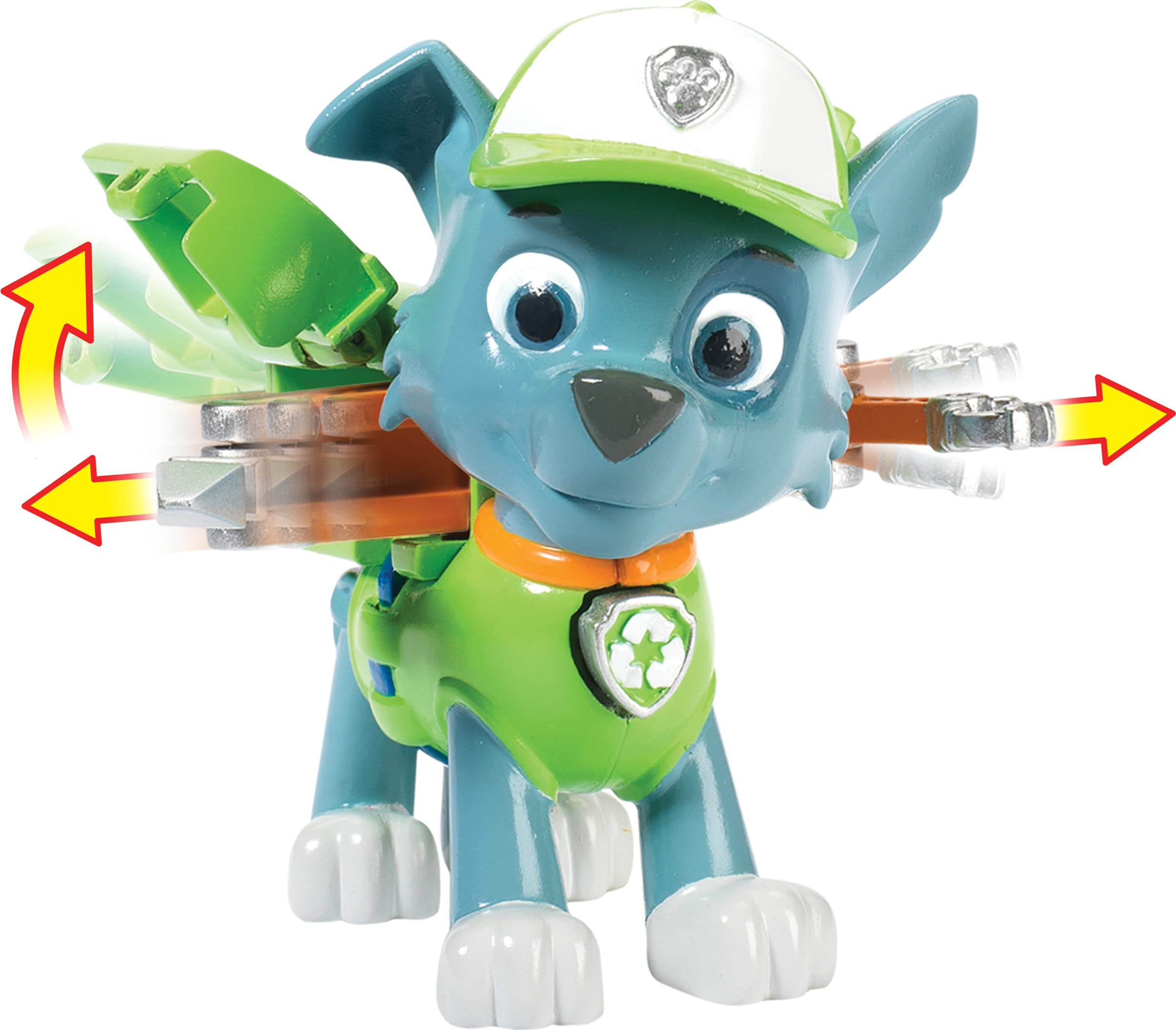 Paw Patrol Action Pack Pups Figure Set, 3pk, Skye, Zuma, Rocky, Multicolor