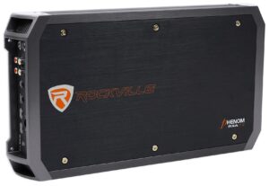 rockville rxa-t2 2400w 2-channel car amplifier, dyno-certified rms, mosfet power supply, elna capacitors, class a/b, perfect for car audio and subs