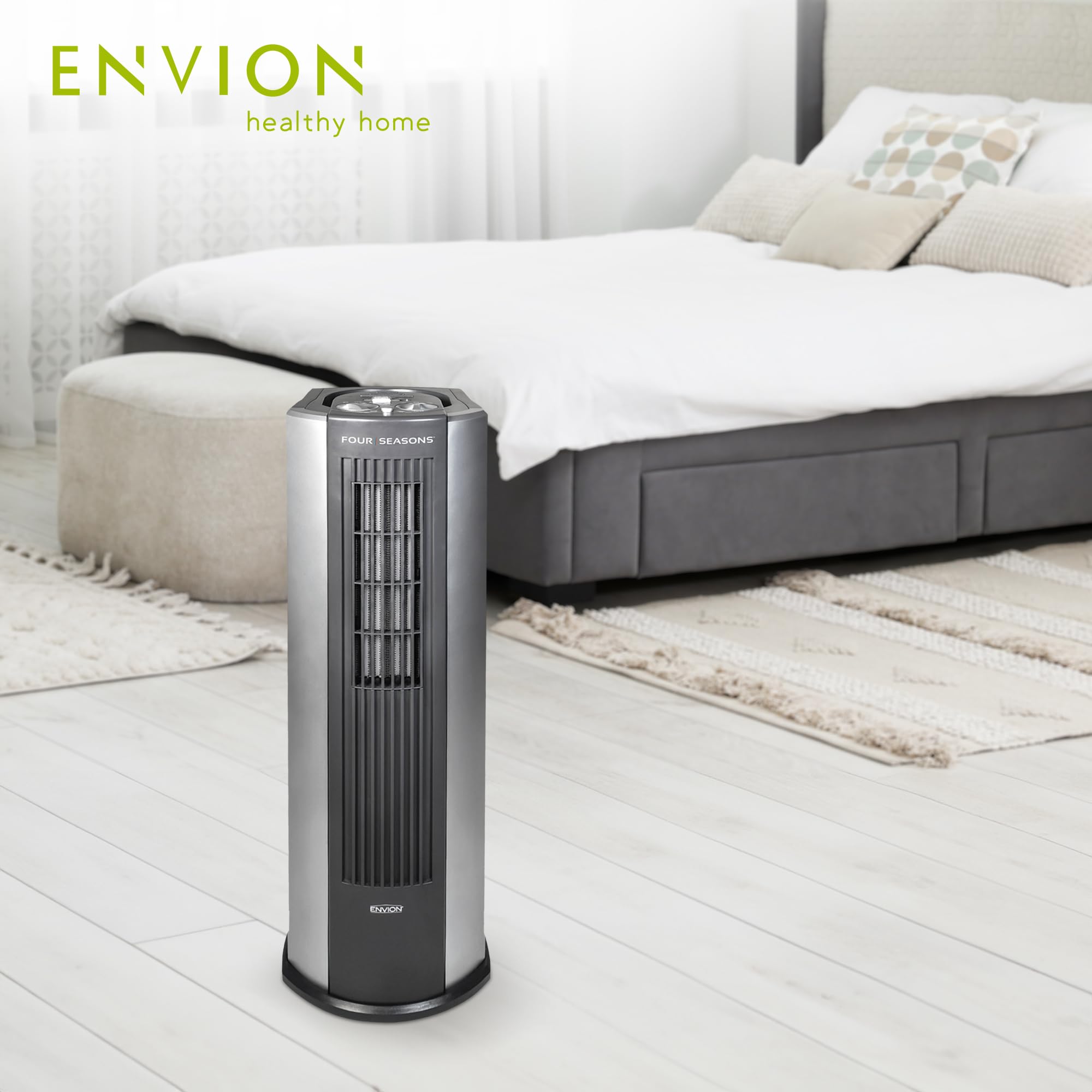 Envion 4 Seasons Large Room 4-in-1 Multi-Function Air Purifier, Heater, Fan and Humidifier with 3 Fan Speeds, HEPA Air Filter and Adjustable Controls