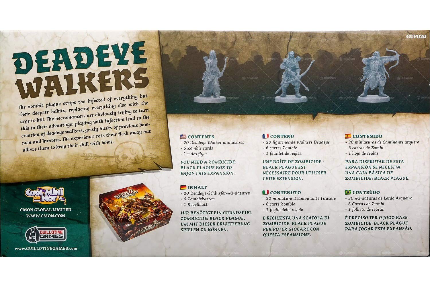 Zombicide: Black Plague Deadeye Walkers Board Game