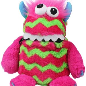 Worry Monster Soft Plush Toy Pink and Green Childrens Write Down Your Worries Cuddly Toy Gosh! Designs 9”