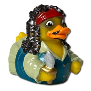 CelebriDucks - Captain Quack Mallard - Floating Rubber Ducks - Collectible Bath Toys Gift for Kids & Adults of All Ages