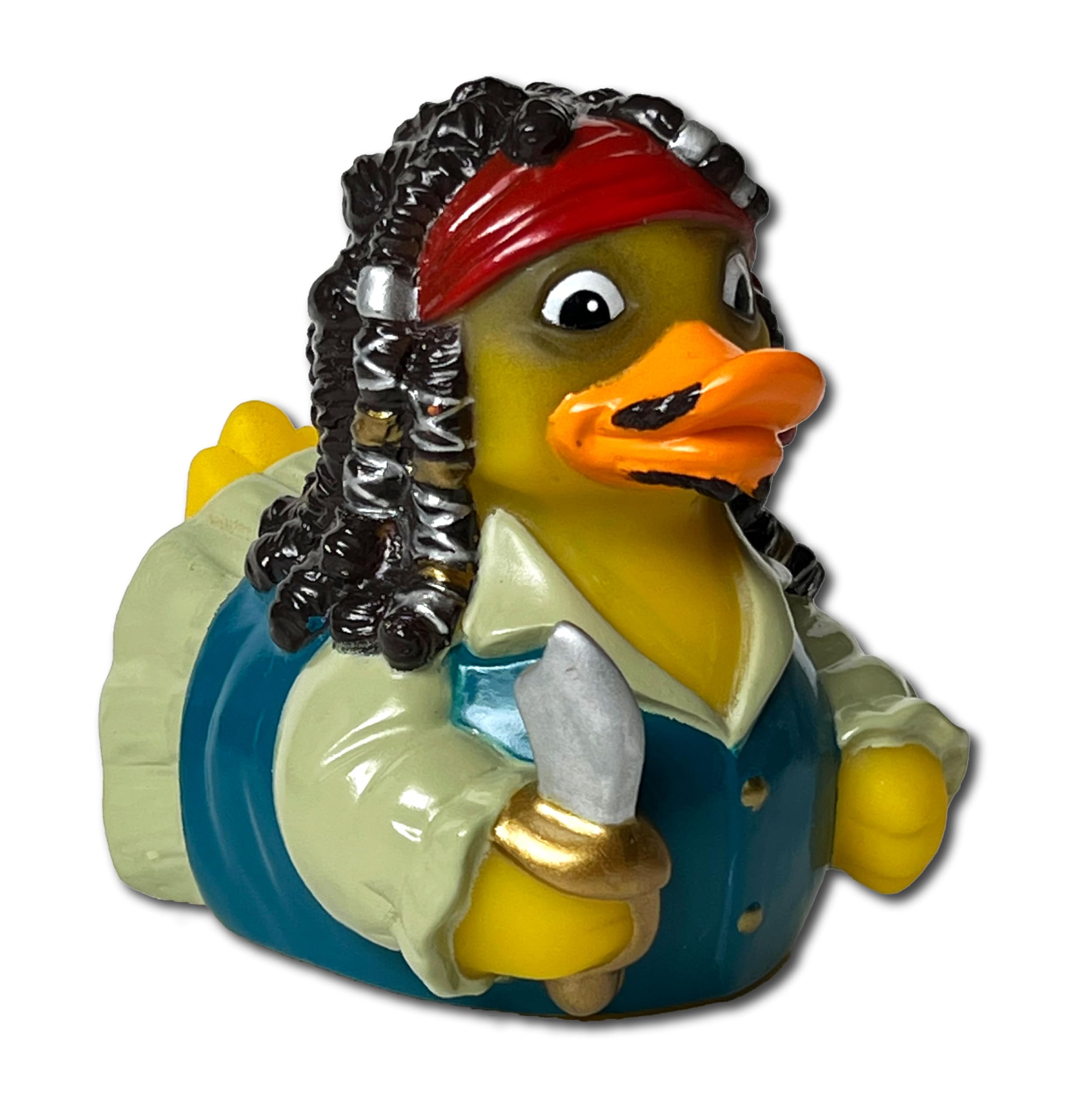 CelebriDucks - Captain Quack Mallard - Floating Rubber Ducks - Collectible Bath Toys Gift for Kids & Adults of All Ages