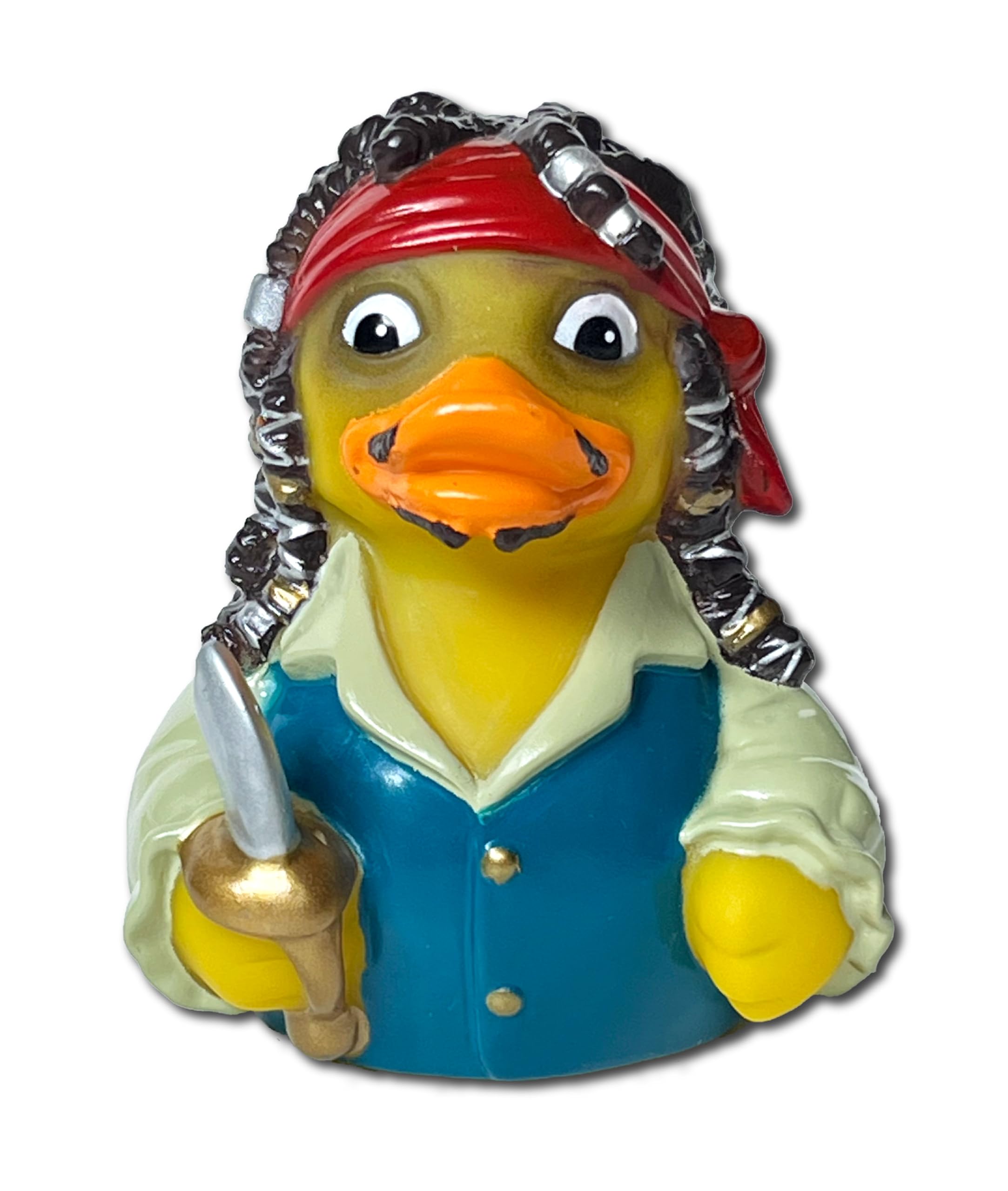 CelebriDucks - Captain Quack Mallard - Floating Rubber Ducks - Collectible Bath Toys Gift for Kids & Adults of All Ages