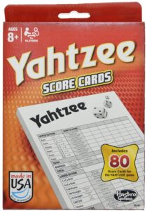 80-sheet yahtzee score cards - 2 pack