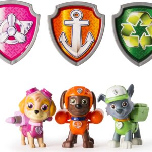 Paw Patrol Action Pack Pups Figure Set, 3pk, Skye, Zuma, Rocky, Multicolor