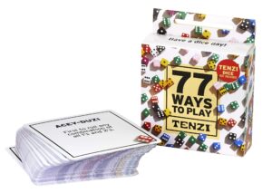 tenzi 77 ways to play the add-on card set for the dice party game - ages 7 to 97