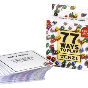 TENZI 77 Ways to Play The Add-on Card Set for The Dice Party Game - Ages 7 to 97