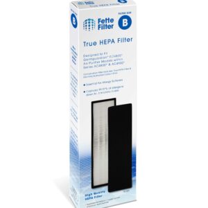 Fette Filter - FLT4825 Premium True HEPA H13 Filter B Compatible with GermGuardian Air Purifier AC4825 Series AC4300BPTCA AC4850PT AC4900CA CDAP4500BCA Oransi Finn Black & Decker BXAP148 1-Pack