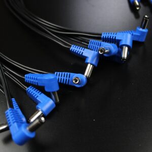 10 Pack Effects Pedal DC Power Patch Cables Cords Pedalboard 5.5mm / 2.1mm 18AWG