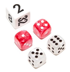 bello games deluxe marbleized dice sets 1/2"